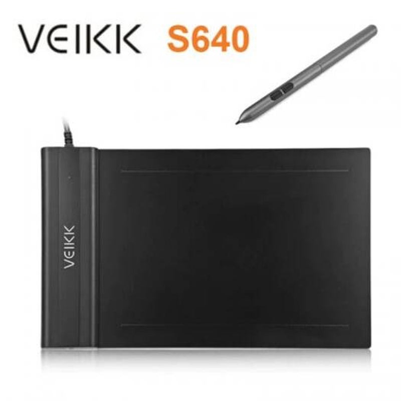Buy Veikk S640 Graphic Tablet X Inch Ultra Thin Osu Drawing With Battery Free Pen Graphics ...