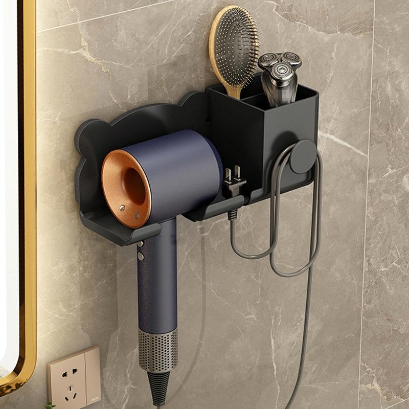 Buy Wall Mounted Holder For Dyson Hair Dryer Bathroom Storage Rack ...
