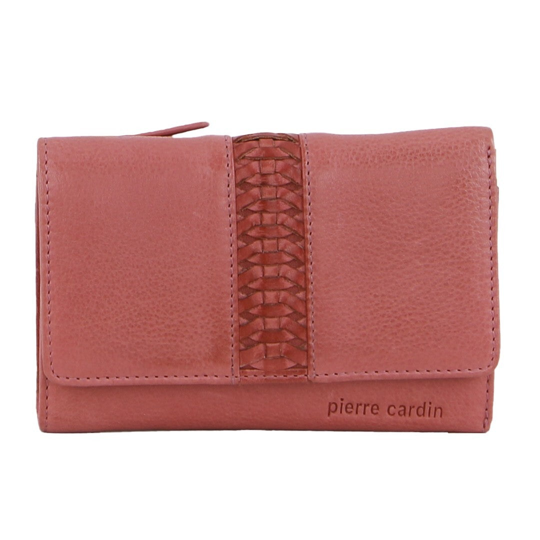 Buy Wallets Pierre Cardin Leather Ladies Woven Design Tri Fold Wallet ...
