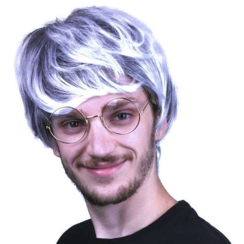 Buy Wigs, Facial Hair Mens Wig 80S Fancy Dress Party Costume Rock Bogan ...