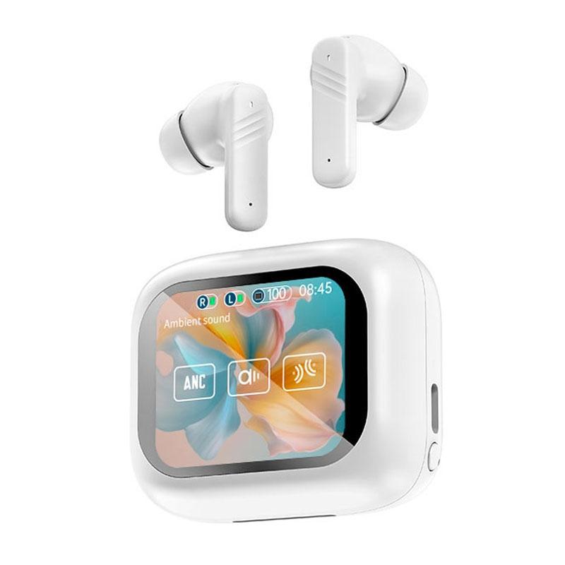 Buy Wireless Bluetooth Earphones With Touch Screen Anc And Dual Noise ...