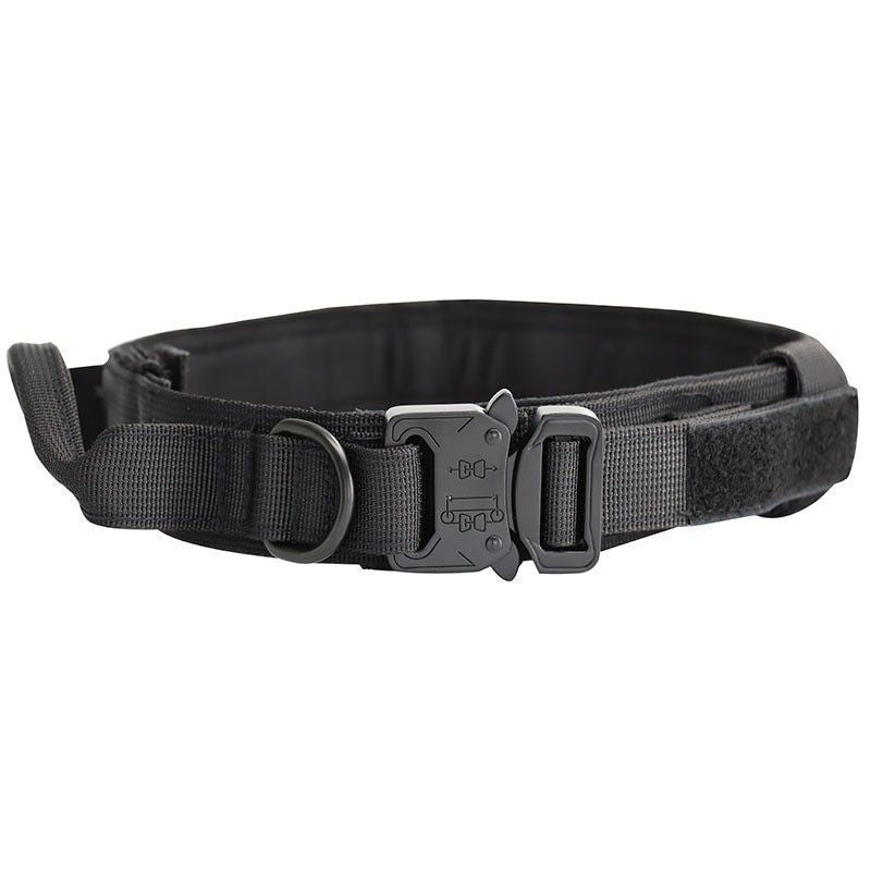 Buy Xl Black Tactical Dog Collar Heavy Duty Nylon Pet For Medium Large ...