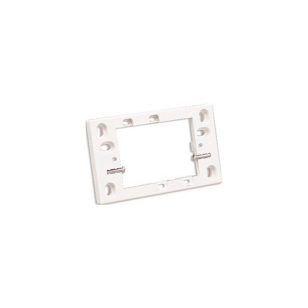 Buy HPM Surface Mounting Wall Plate Block Low Profile 13mm White ...