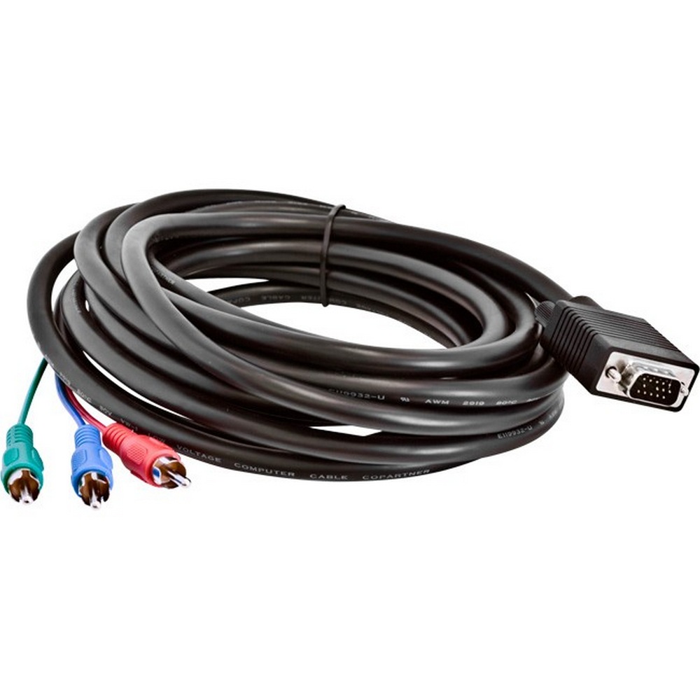 Buy Pro.2 VGA Plug To 3RCA RGB Component Video Lead 5m - MyDeal Australia