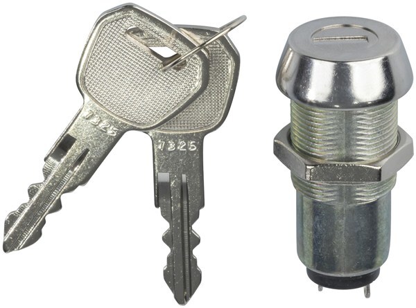 Buy Barrel Key Switch Key Type B Solid barrel type 19mm mounting hole ...