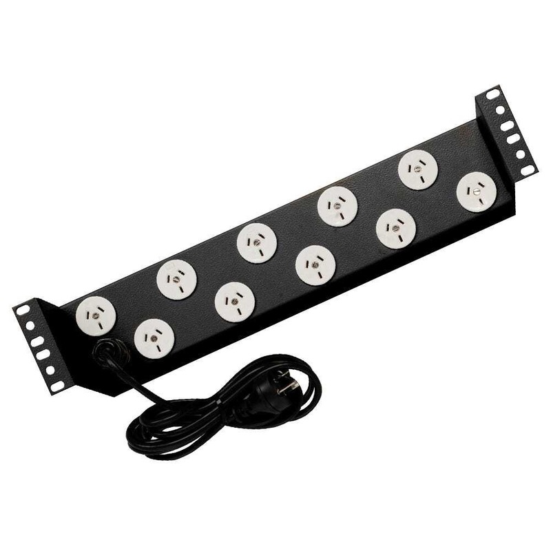 Buy CABAC 10AMP Profesional Rail Horizontal Power Board 10 Way Power ...