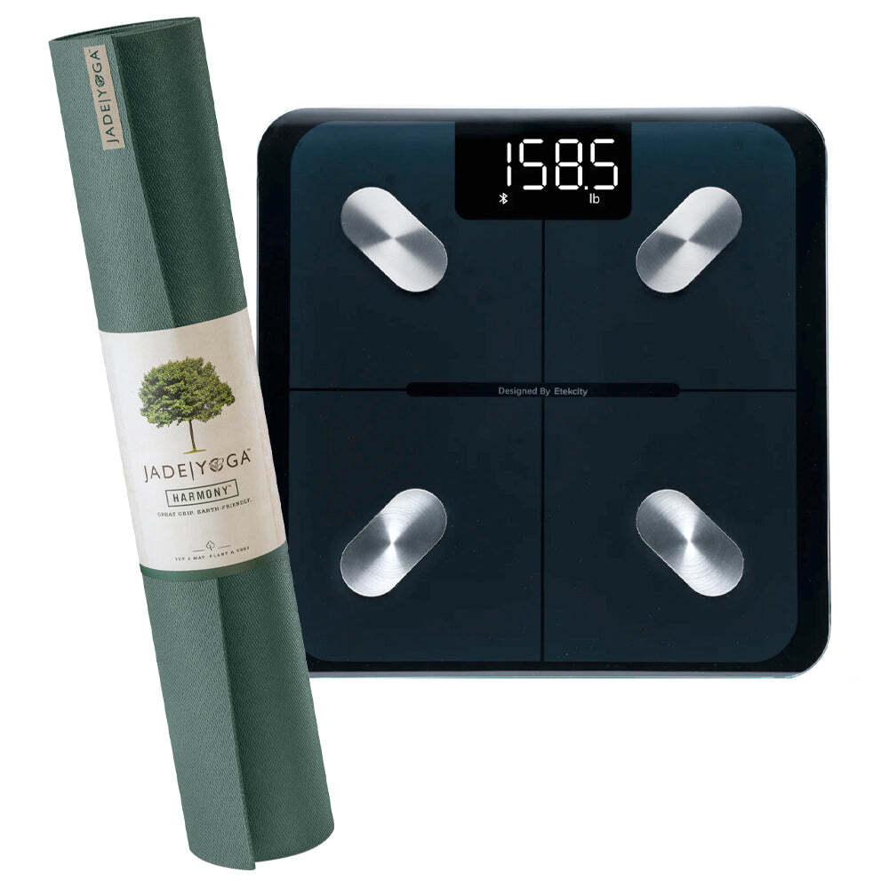 Buy Jade Yoga Harmony Mat - Jade Green & Etekcity Scale for Body Weight ...
