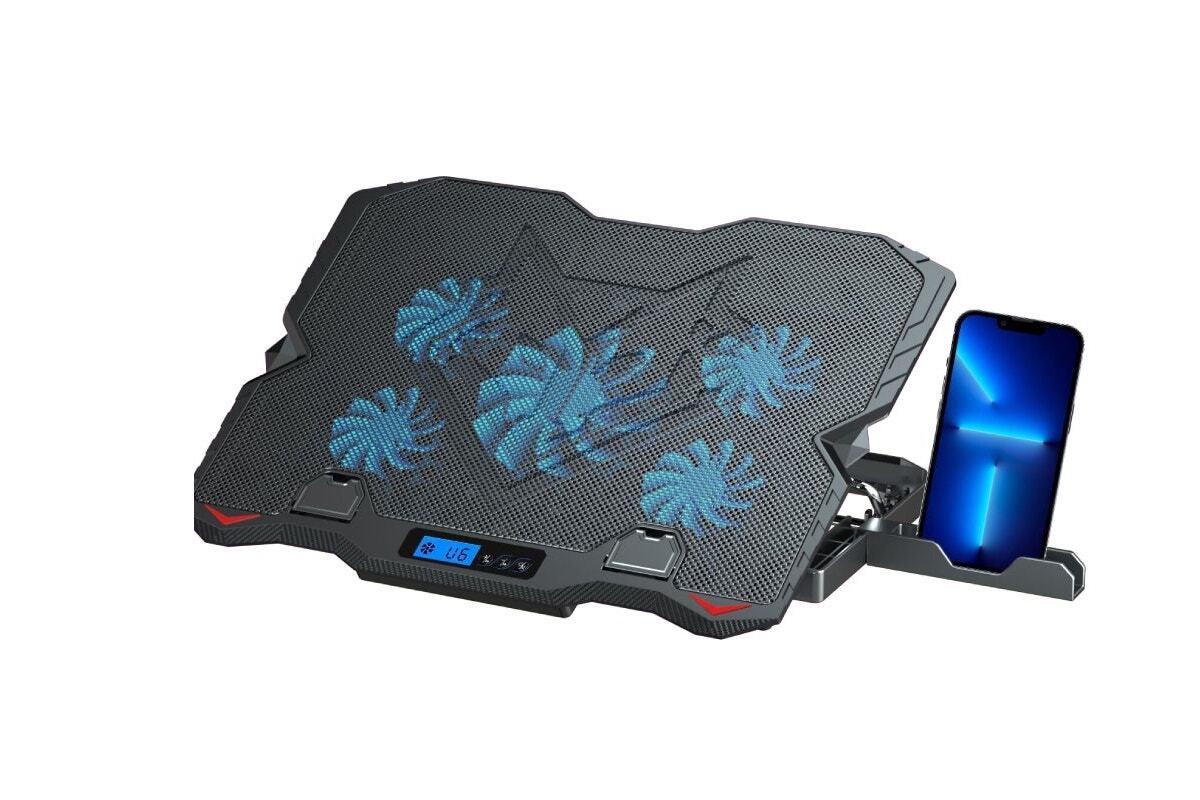 Buy Kogan Rapid Height Adjustable Laptop Cooling Stand with 5 Fans ...