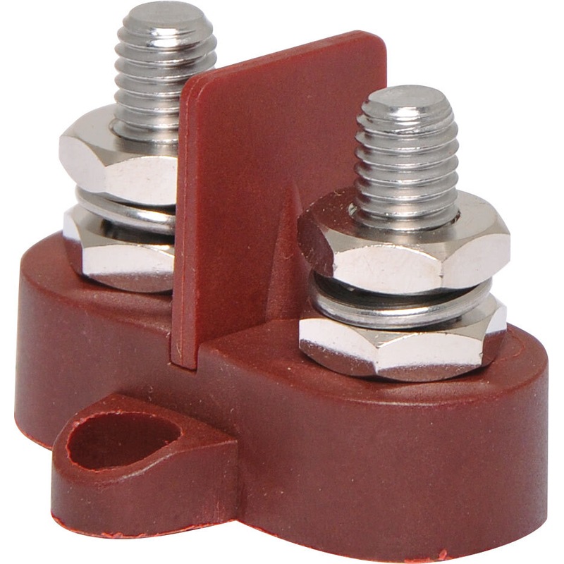 Buy Powerhouse Dual Red M8 Power Distribution Post - MyDeal