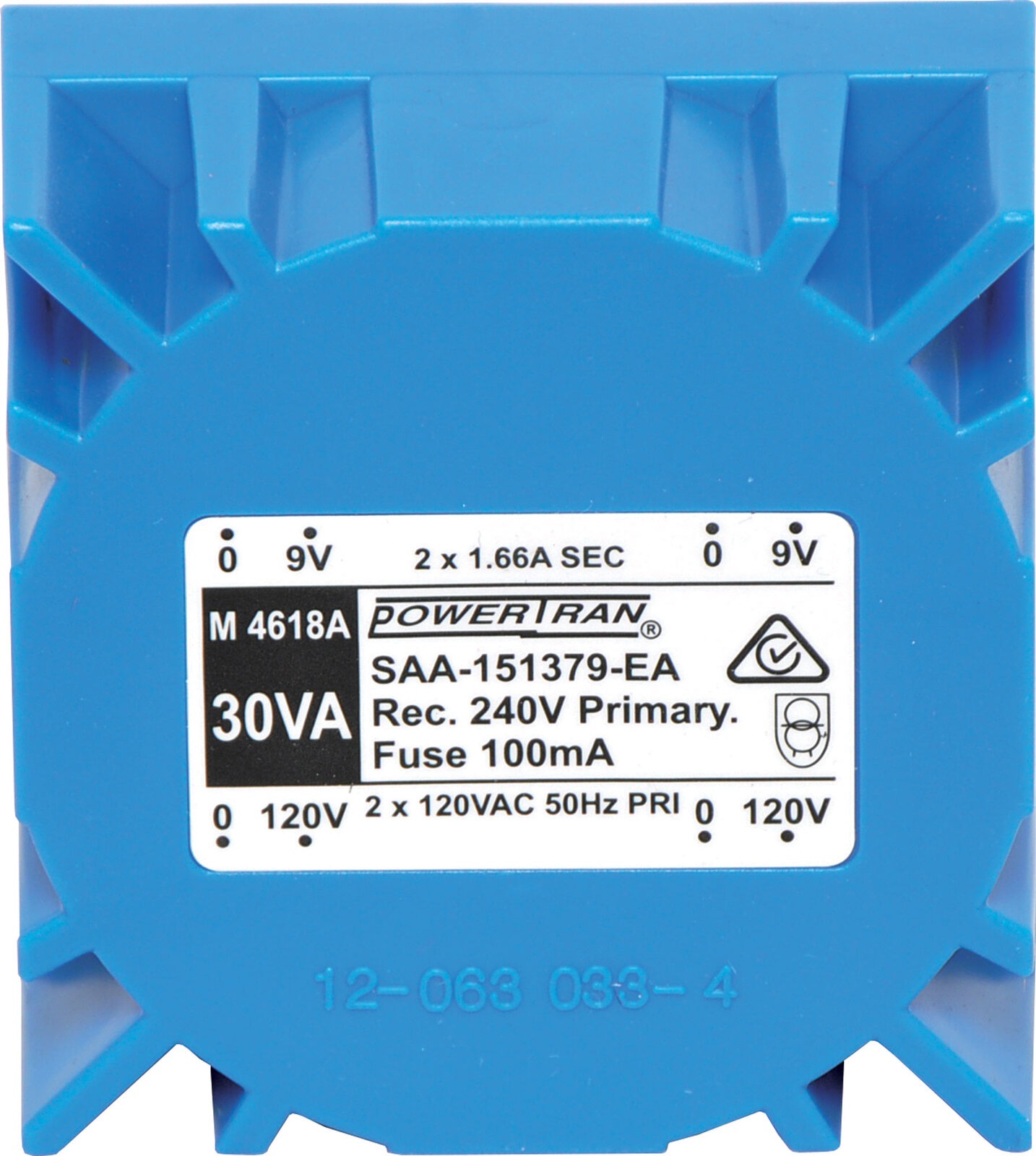 Buy Powertran 9 Plus 9 PCB 30VA Toroidal Transformer - MyDeal Australia