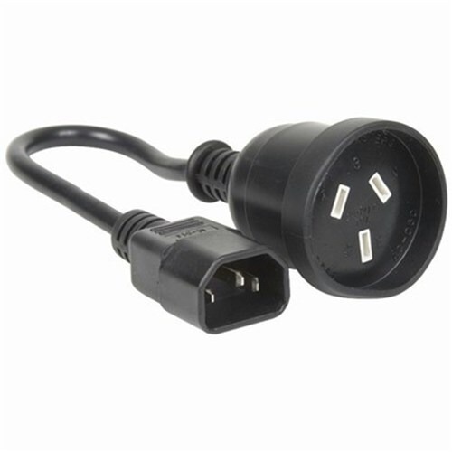 Buy 240V IEC Plug to Socket with IEC-C14 Short UPS Lead 150mm - MyDeal ...