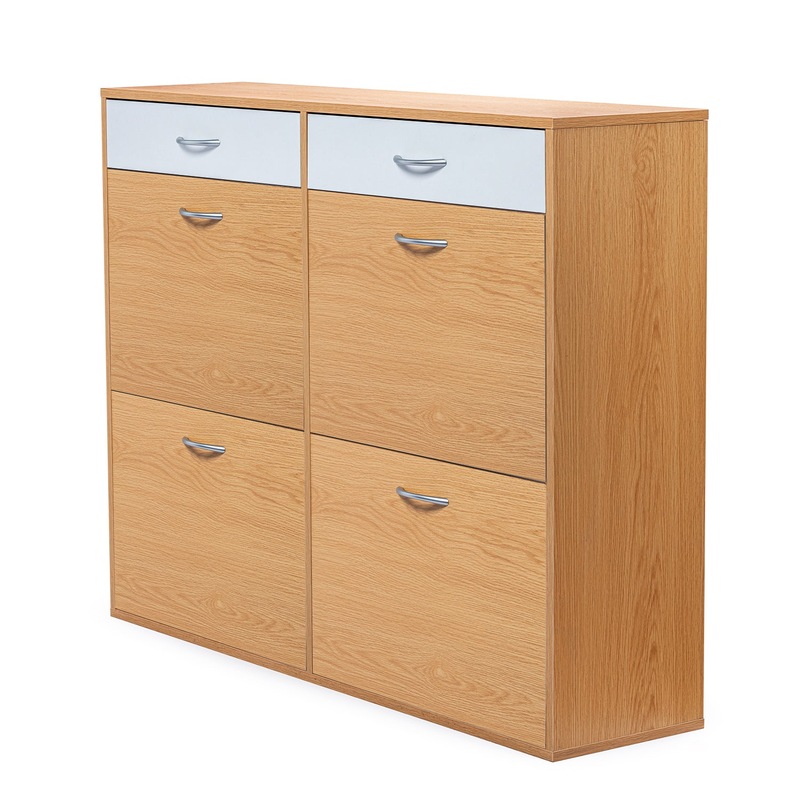 Buy Foret Shoe Cabinet Shoes Storage Rack Organiser Side Hallway Wooden ...