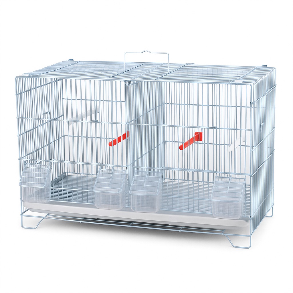 Buy 1x Stackable Bird Cage Breeding Cages for Canary Finch Small Birds ...