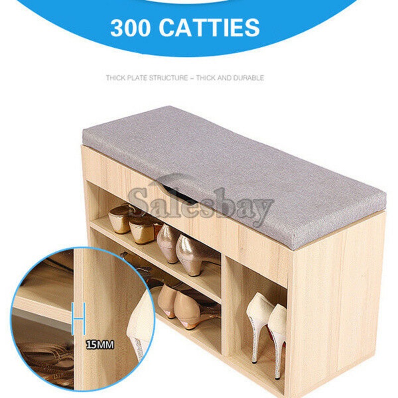Stool Rack Storage Box Cupboard Organiser Shelf Shoe Cabinet Bench ...