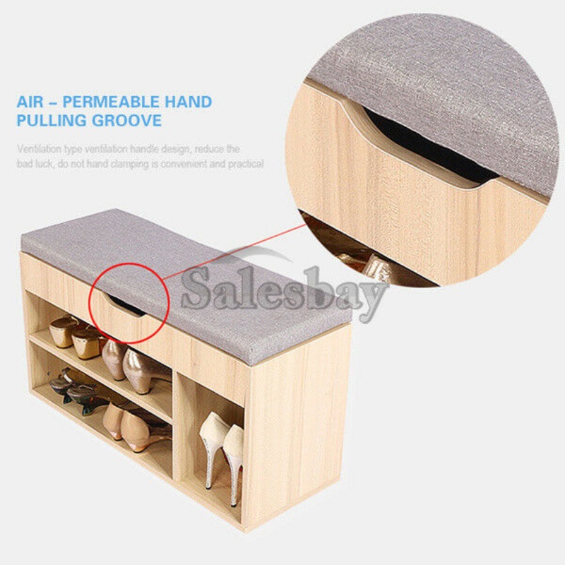 Stool Rack Storage Box Cupboard Organiser Shelf Shoe Cabinet Bench ...