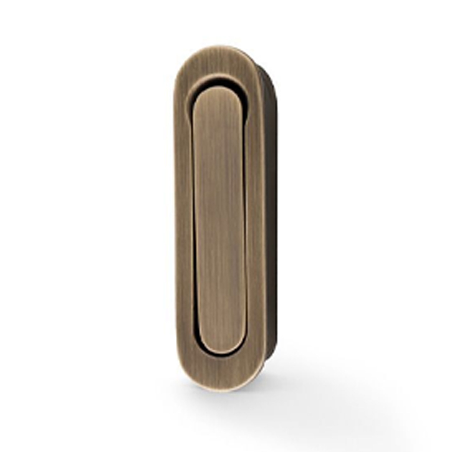 Buy Alexander and Wilks Radius Sliding Door Edge Pull Antique Brass ...
