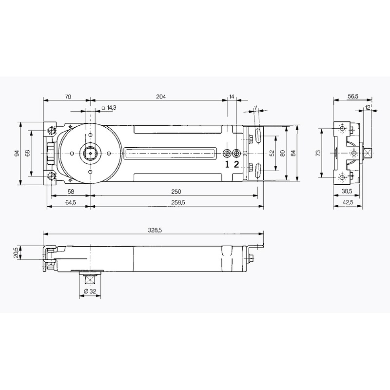 Buy Dormakaba Transom Closer EN3 90deg Hold Open Timber Combi Pack ...