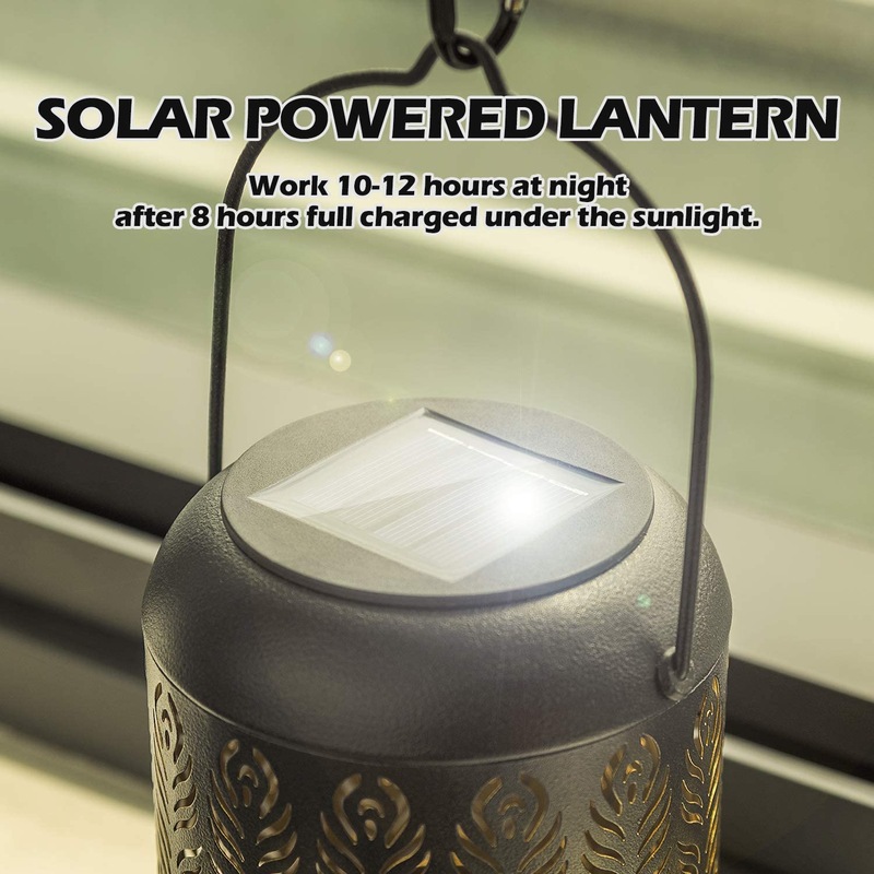 Buy 2 Pack Solar Lights Outdoor Tabletop Lantern for Table Pathway ...