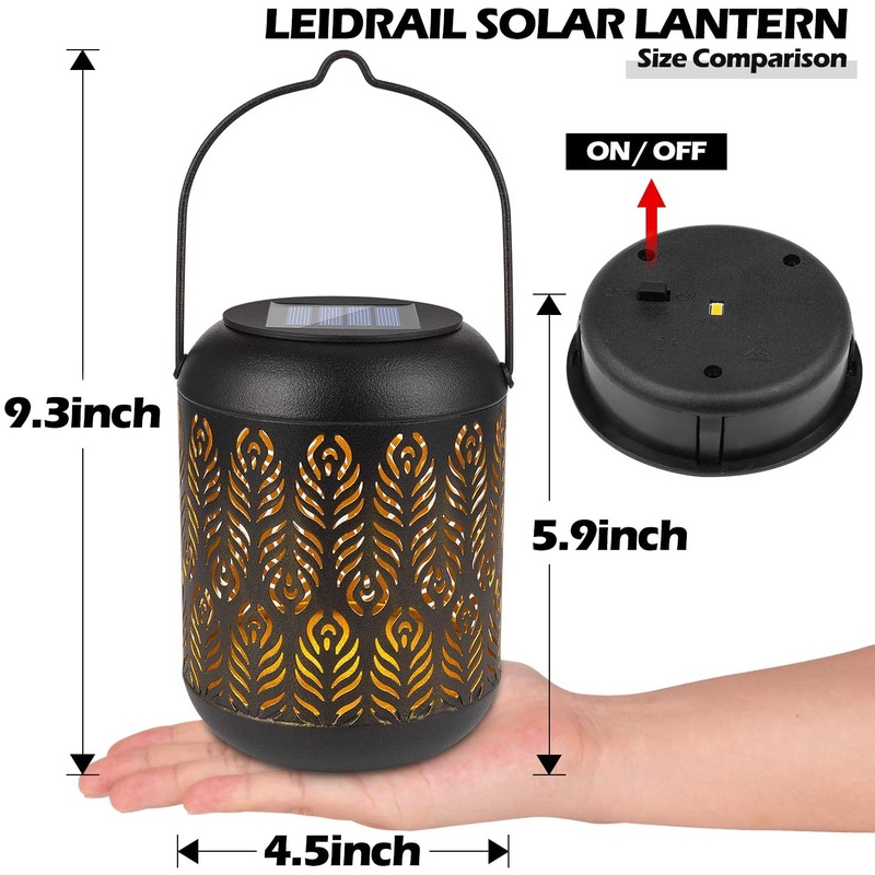 Buy 2 Pack Solar Lights Outdoor Tabletop Lantern for Table Pathway ...