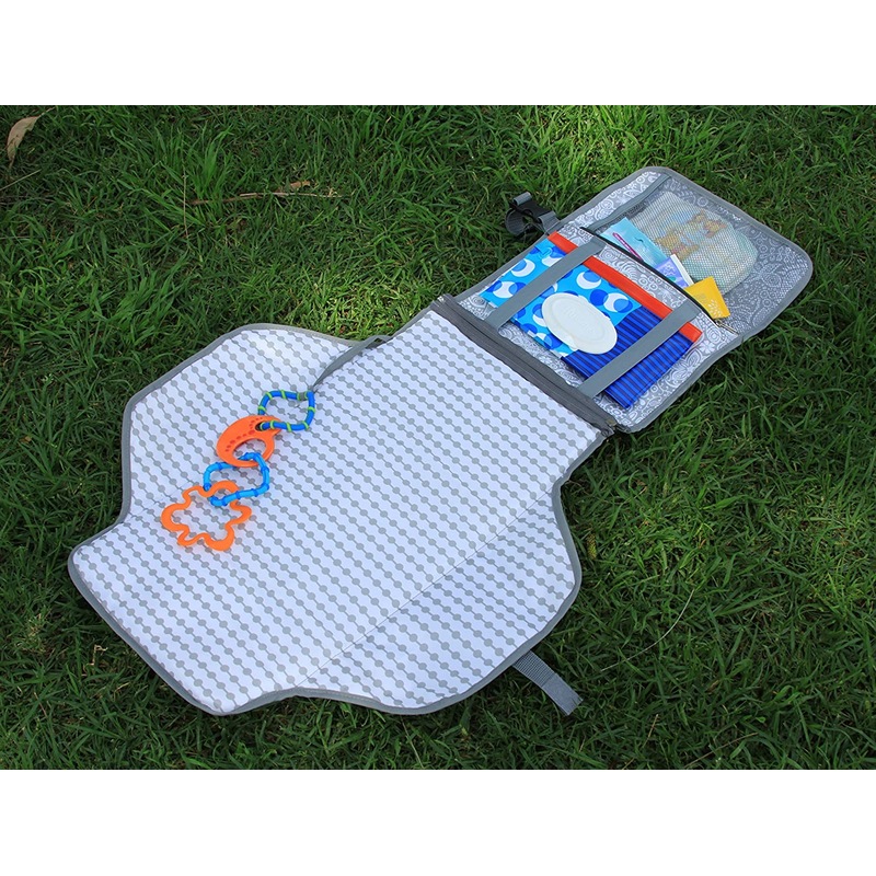 Buy Portable Nappy Changing Mat - Waterproof Change Mat with Clutch ...