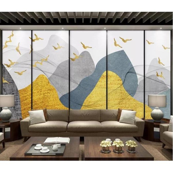 Buy 3D Abstract Mountain Birds Wall Mural Wallpaper 52 - MyDeal Australia