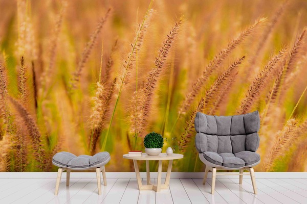 Buy 3D crops flora wall mural wallpaper 20 - MyDeal Australia