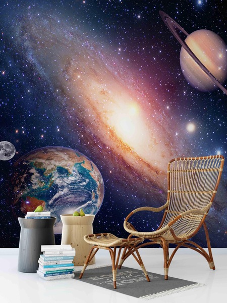 Buy 3D Planet Universe Wall Mural Wallpaper 44 - MyDeal Australia