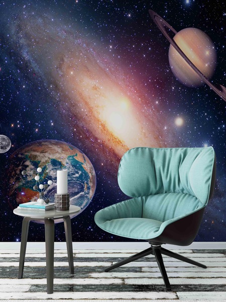 Buy 3D Planet Universe Wall Mural Wallpaper 44 - MyDeal Australia