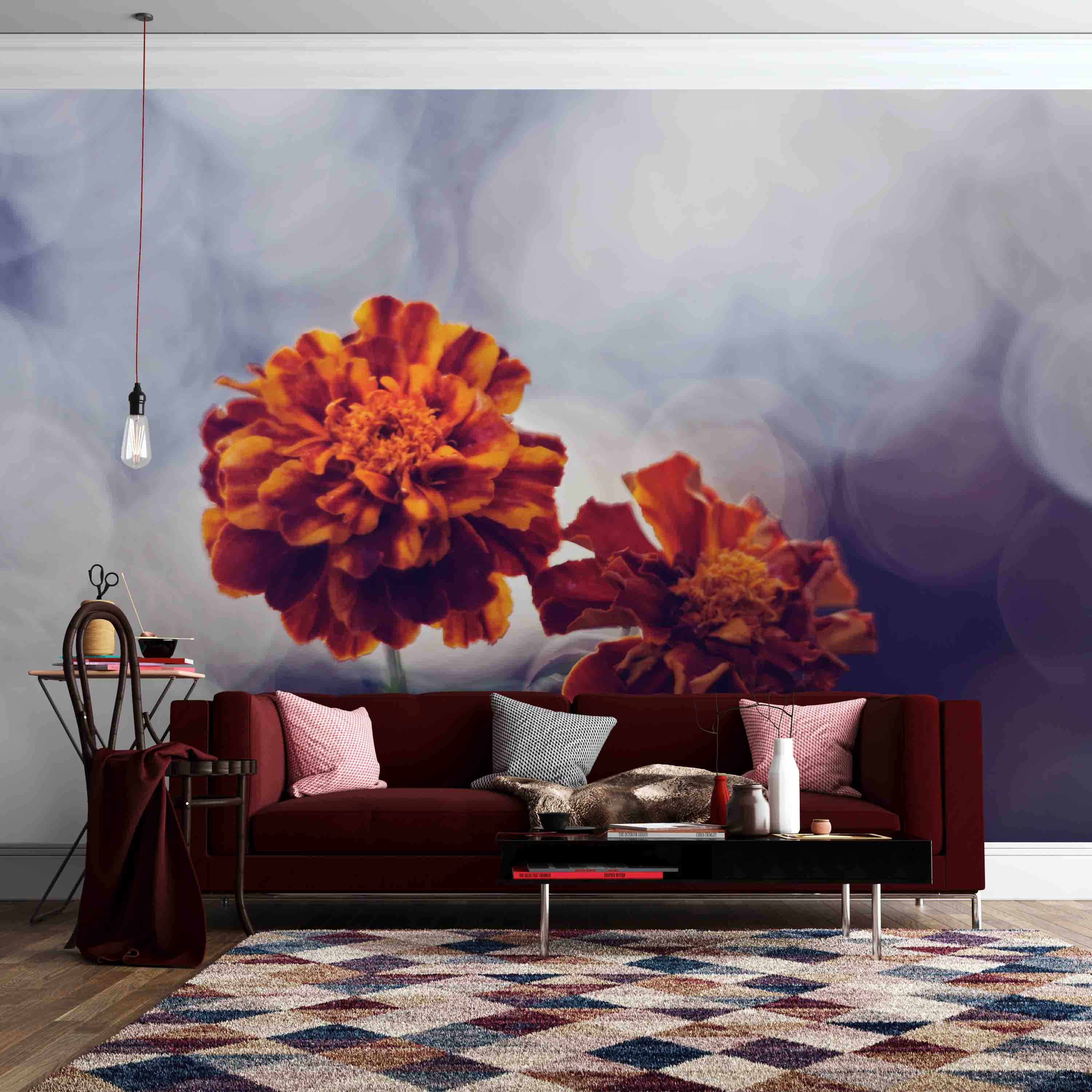 Buy 3D Primordial Flower Wall Mural Wallpaper A142 LQH - MyDeal Australia