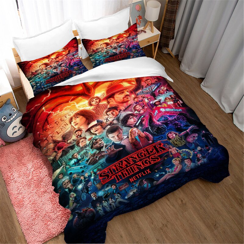 Buy 3D Stranger Things Quilt Cover Set Bedding Set Pillowcases 46 ...
