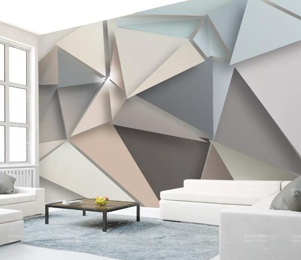 Buy 3D Triangle Geometric Wall Mural Wallpaper 319 - MyDeal Australia