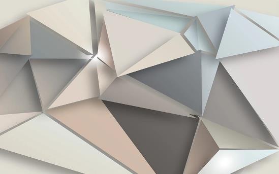 Buy 3D Triangle Geometric Wall Mural Wallpaper 319 - MyDeal Australia