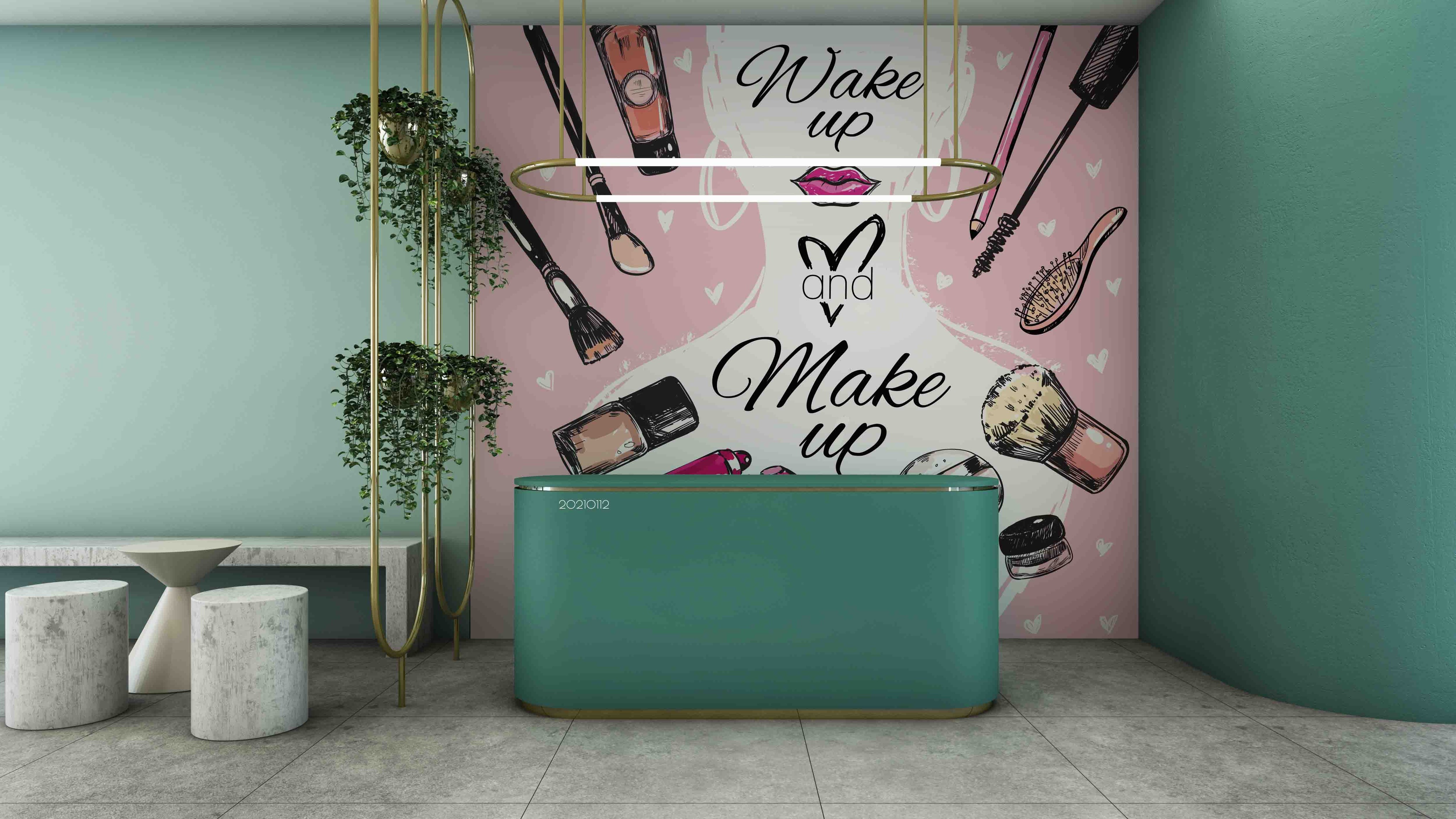 Buy 3D Hand Drawn Beauty Shop Wall Mural Wallpaper LQH 74 - MyDeal ...