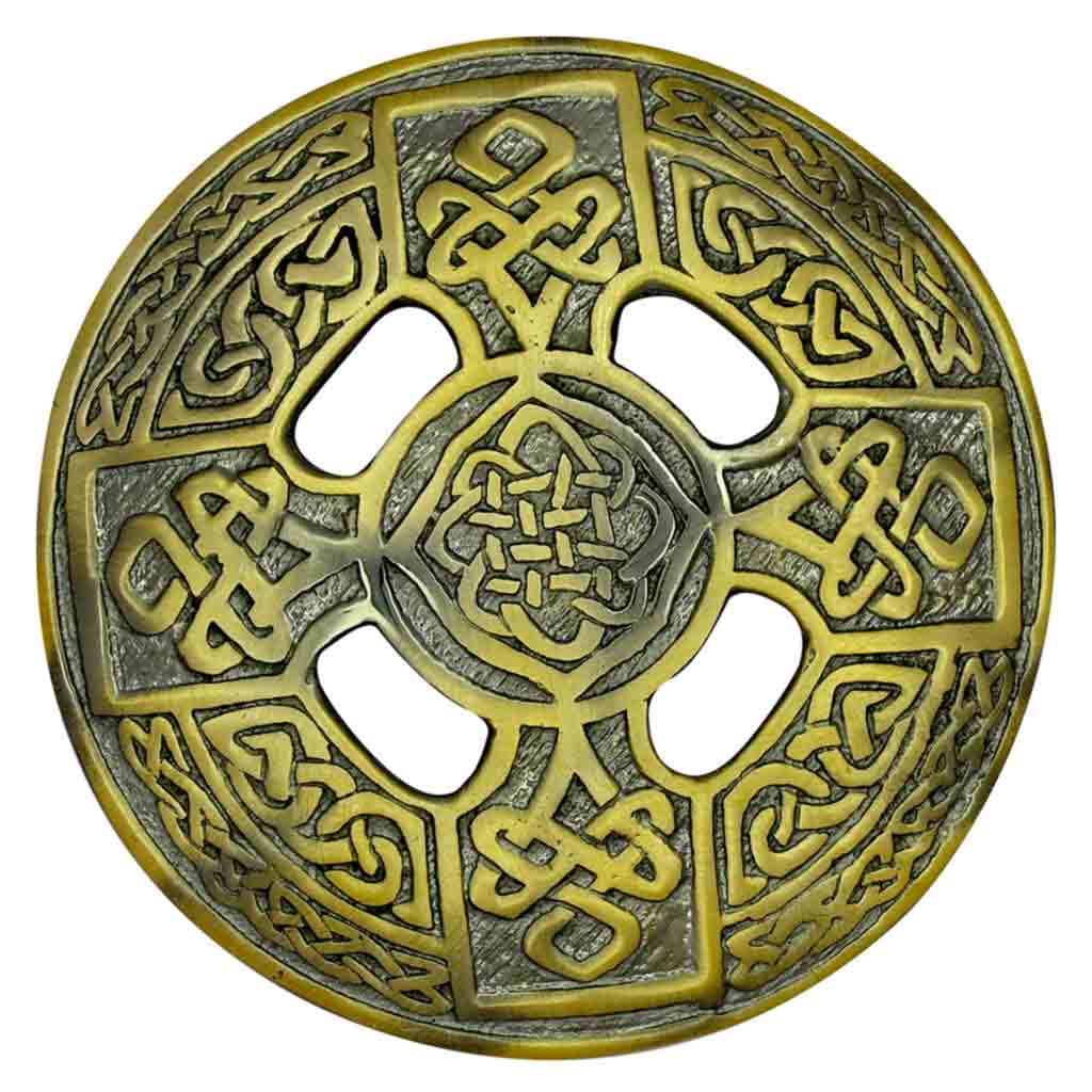 Buy Celtic Knot Fly Plaid Brooch Antique - MyDeal Australia