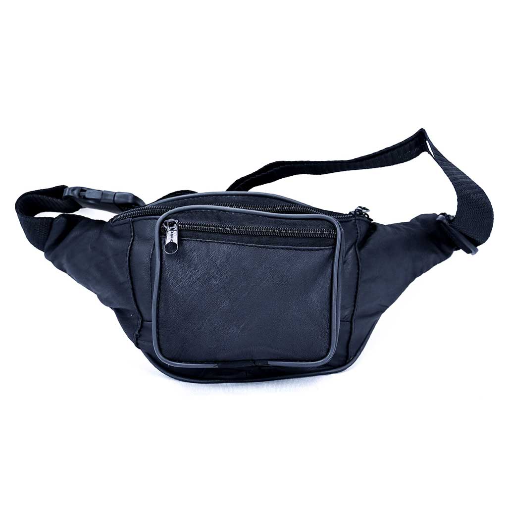 Buy Mini Leather Fanny Pack Purse Waist Bag Black - MyDeal Australia