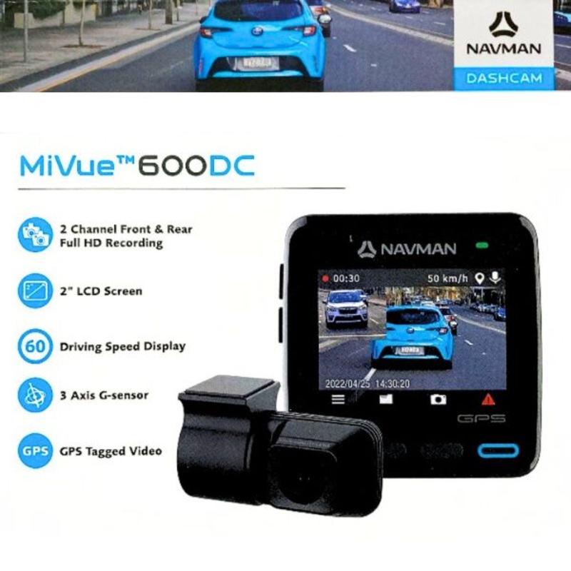Buy Navman MiVue 600DC Dashcam - MyDeal