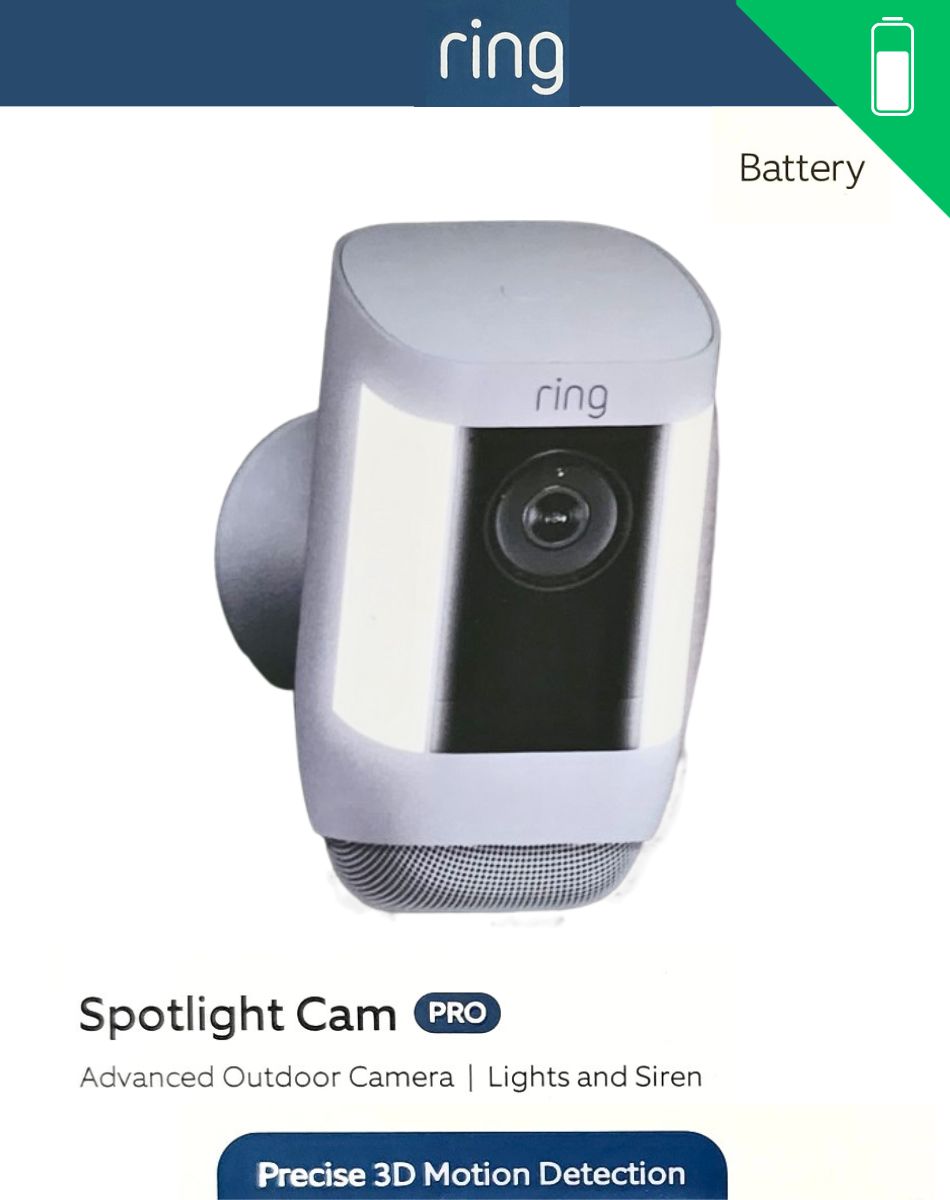 Buy Ring Wireless Spotlight Cam Pro - Battery - Outdoor Security Camera ...