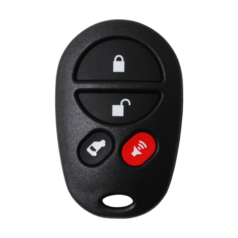 Buy 4 Button Car Key Replacement Shell/Case To Suit Toyota Kluger ...