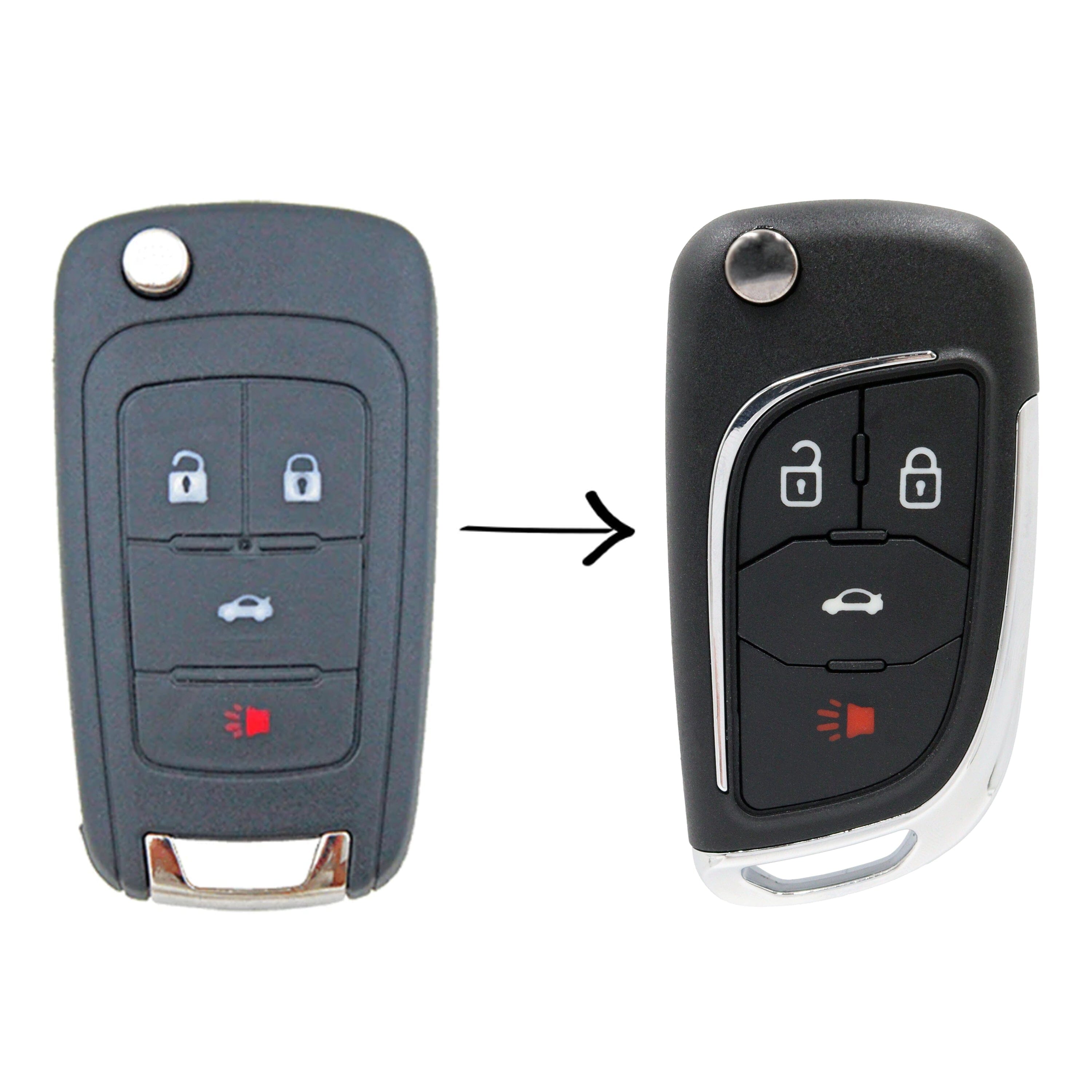 Buy 4 Button Smart Replacement Key Shell To Suit Holden - MyDeal Australia