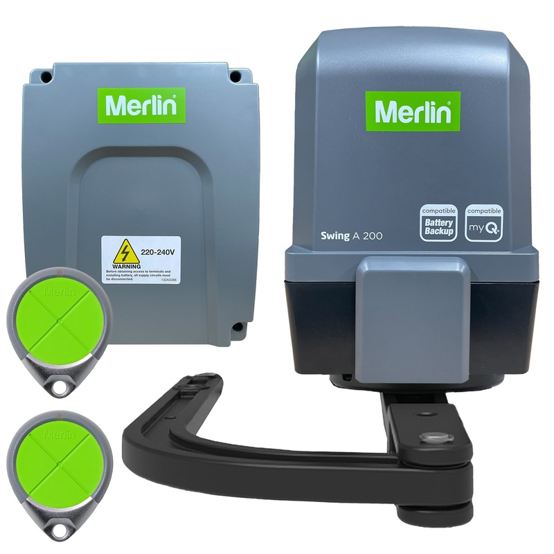 Buy Merlin A200 Low Voltage Single Swing Gate Motor/Opener - MyDeal