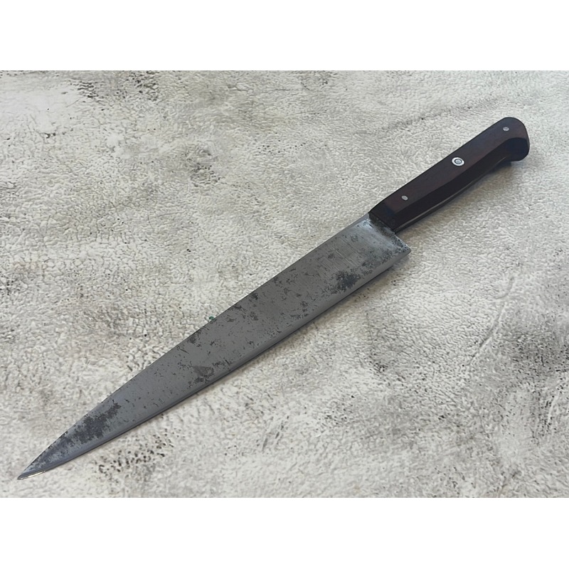 Buy Vintage French Butcher Knife 190mm Inox Steel Made in France 1131 ...