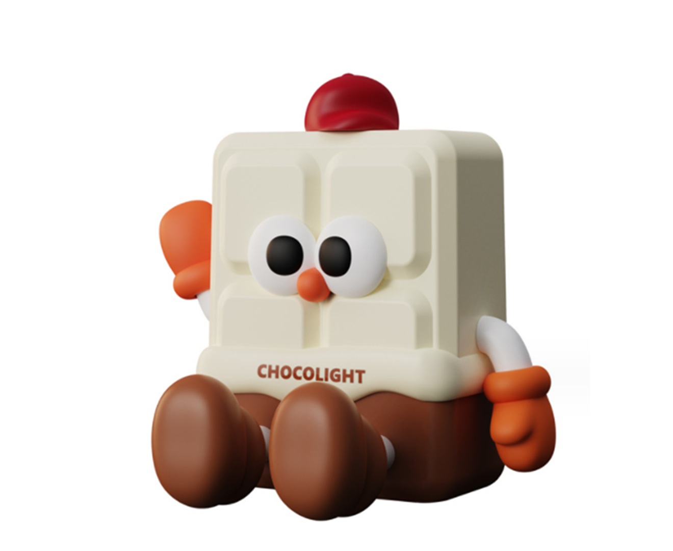 Buy 011 Chocolate Night Light Cartoon Cute Bedside Light Pat Light ...