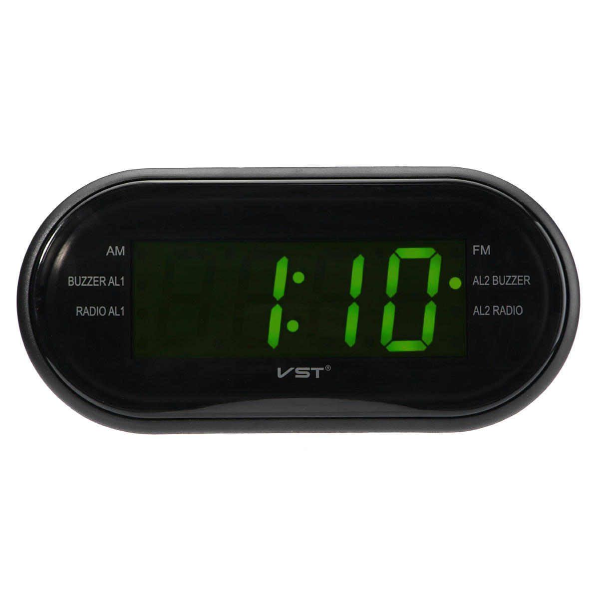 Buy 1/2" LED Display Alarm Clock Timer AM/FM Radio 24-Hour System Multi ...
