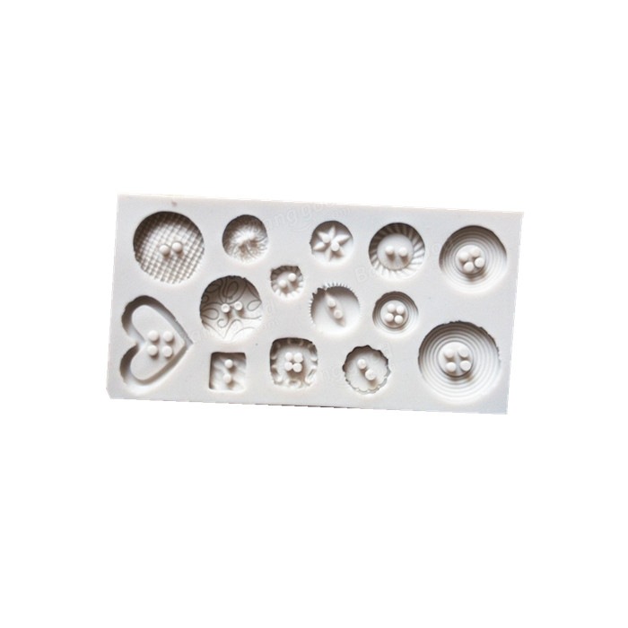 Buy 2PCS New Button Shape Silicone Mold Jelly Soap Chocolate Mold DIY ...