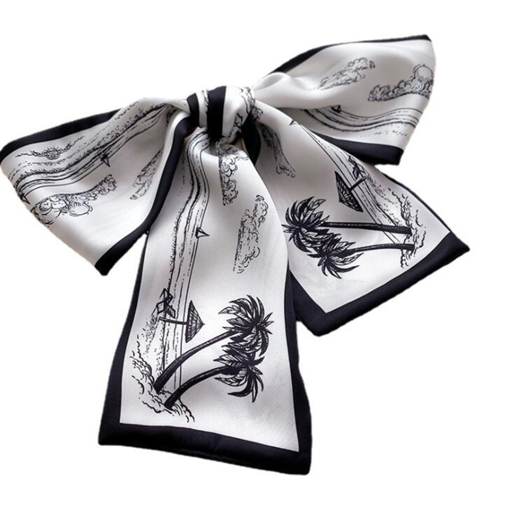 Buy 2PCS Spring and Autumn New Small Silk Scarf Women's Thin Narrow ...