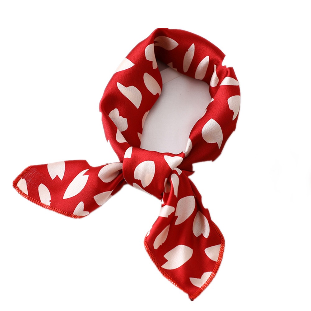 Buy 4PCS Small Silk Square Scarf for Women Fashion Print Office Lady ...