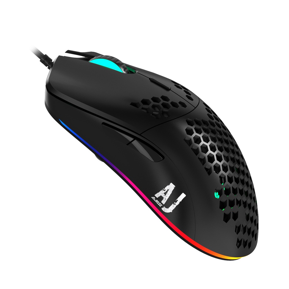 Buy AJ390 Gaming Mouse 6 Colors LED Light 16000DPI Adjustable 7 Keys ...