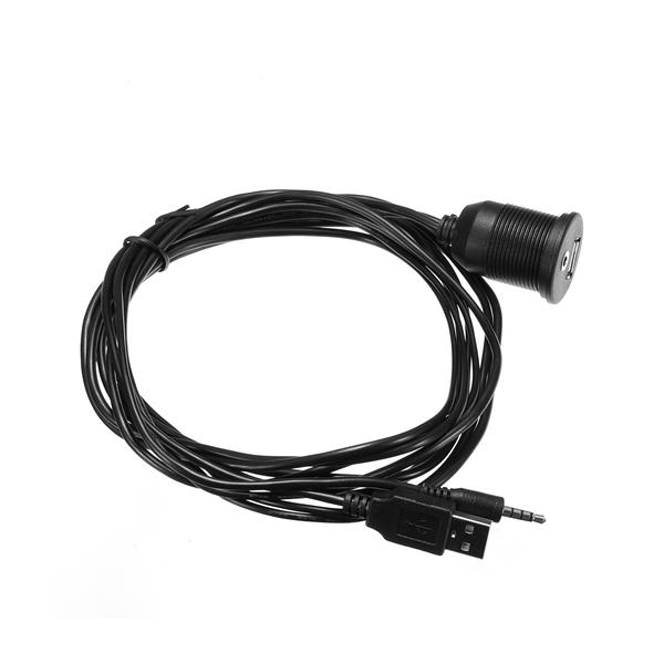 Buy Car Audio Dash Cable 3.5mm USB Panel Board Extension AUX Input ...
