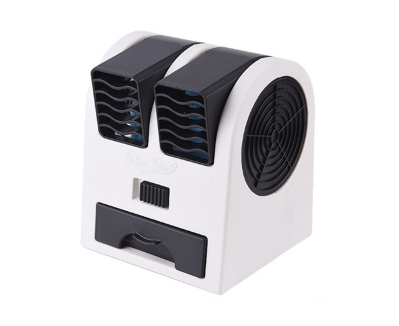 Buy Creative Mini Double Hole Fan Without Leaf Cooling Fan Quiet ...