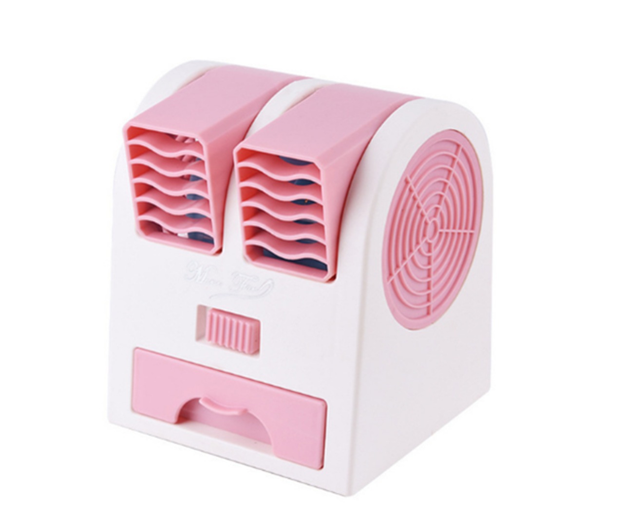 Buy Creative Mini Double Hole Fan Without Leaf Cooling Fan Quiet ...